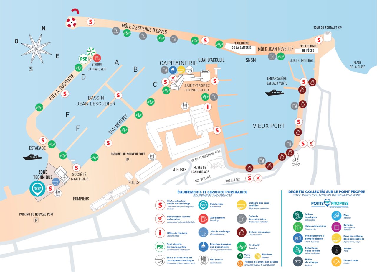 Waste reception - Port de Saint-Tropez
